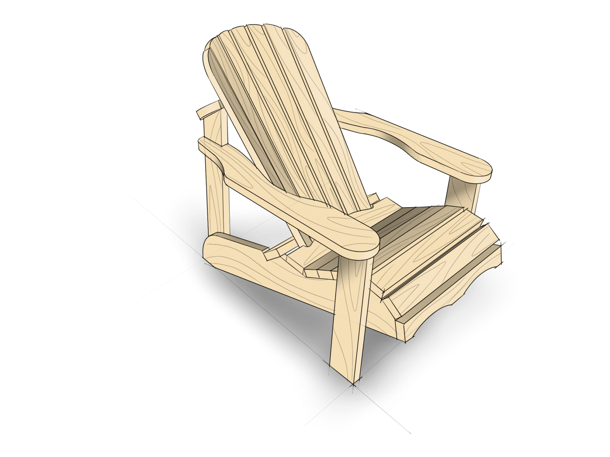 Adirondack stol – digitallaering.no